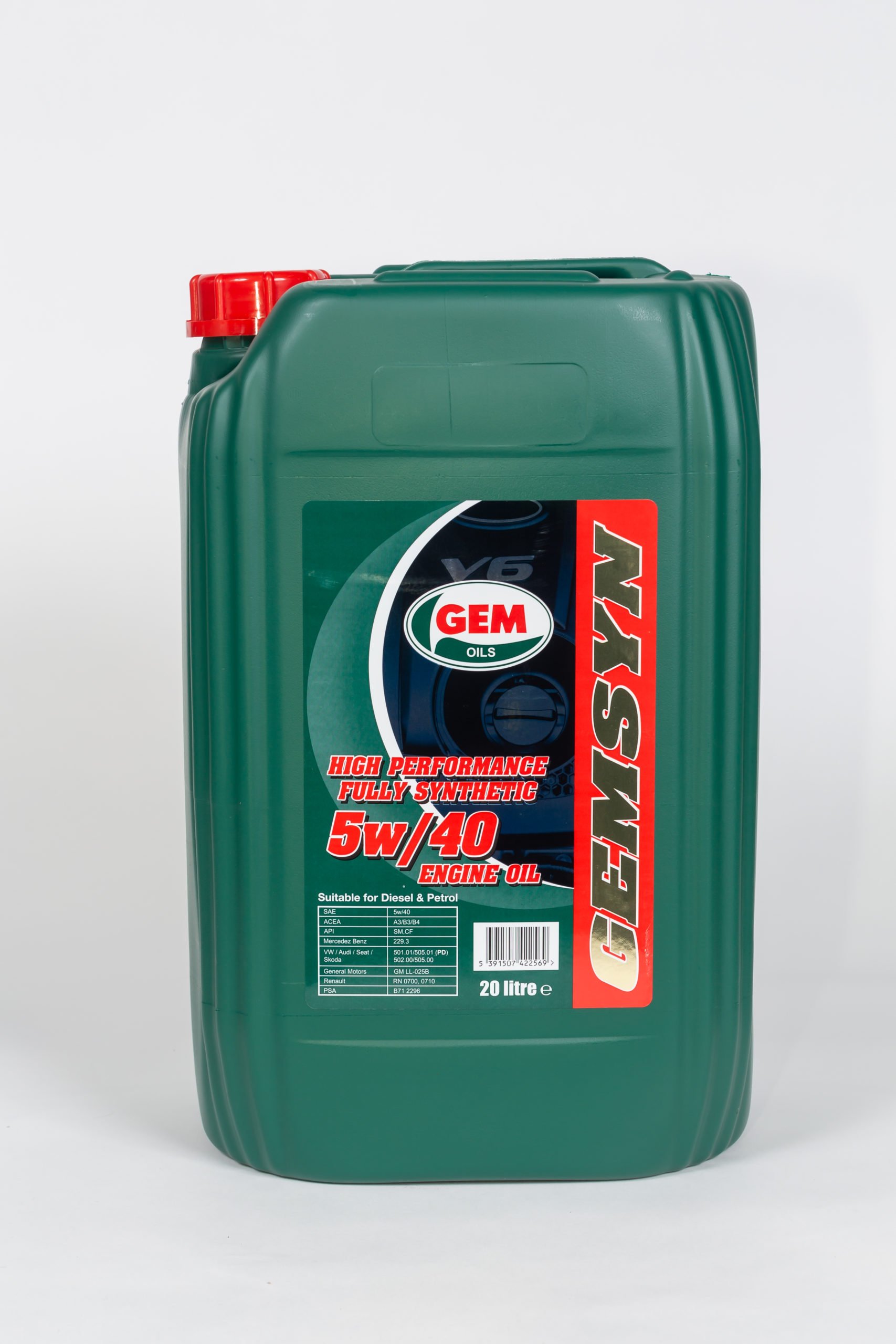 Gem Fully Synthetic 5W-40 | Products | Gem Oils